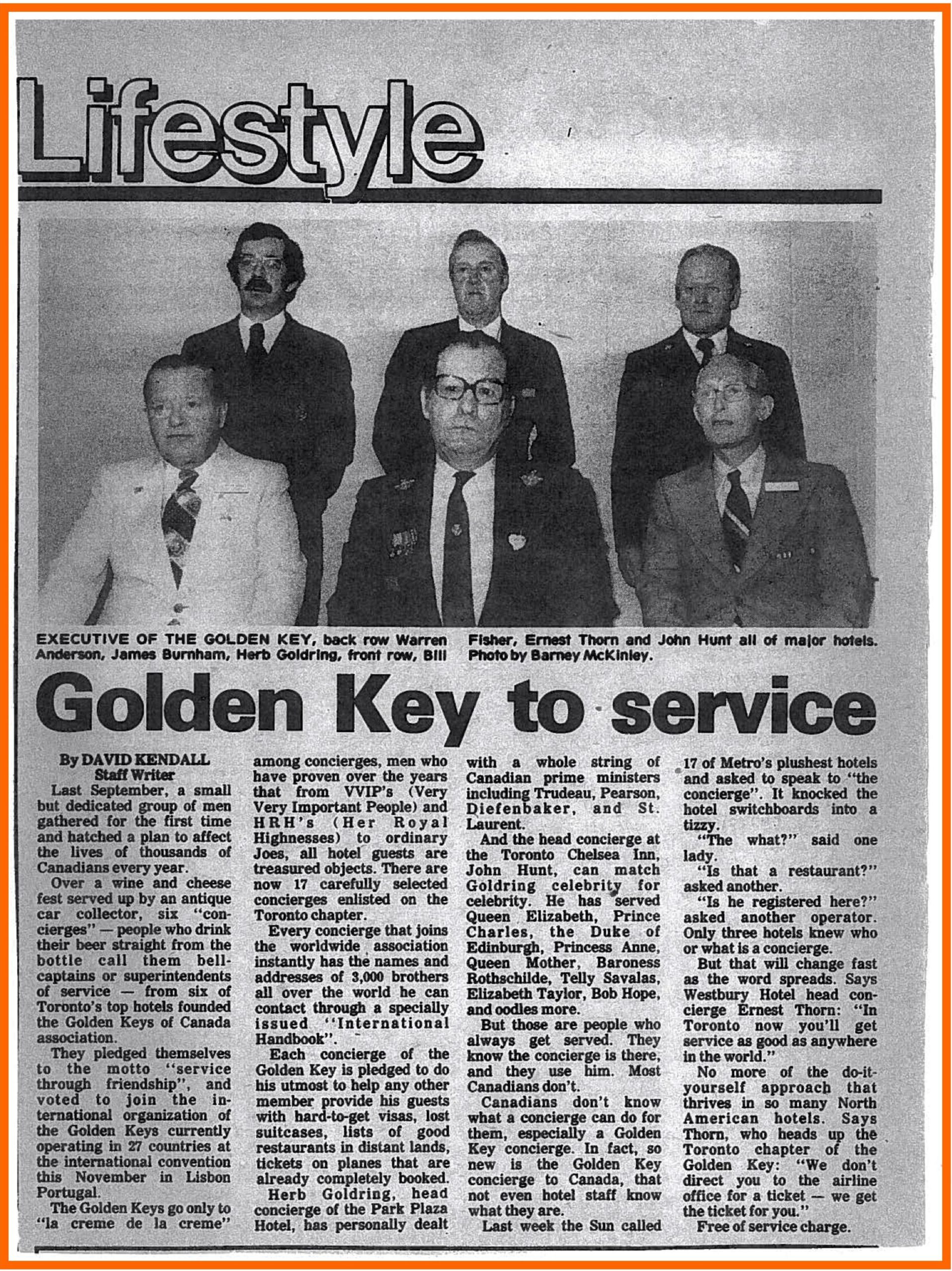 National History - Les Clefs d'Or Canada